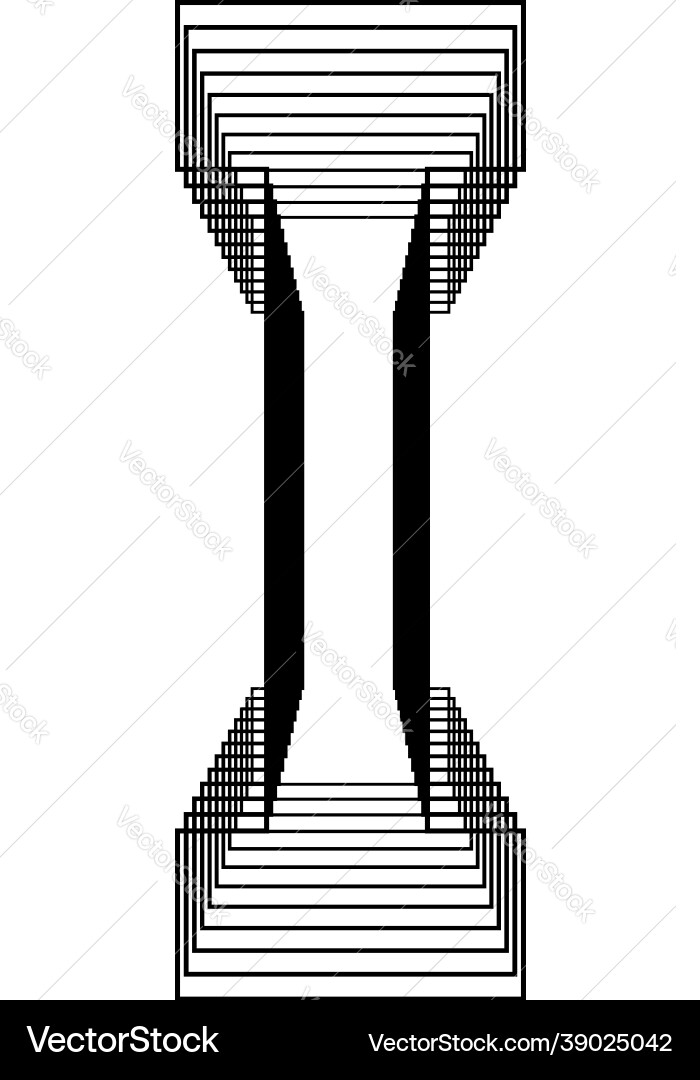 Letter i line logo icon design Royalty Free Vector Image