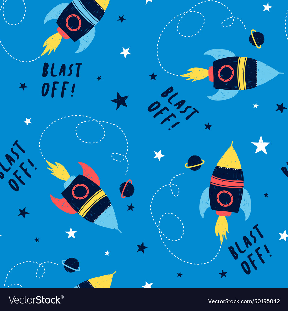 Space pattern Royalty Free Vector Image - VectorStock