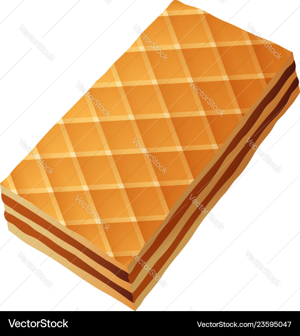 Candy cookie wafer icon cartoon style Royalty Free Vector