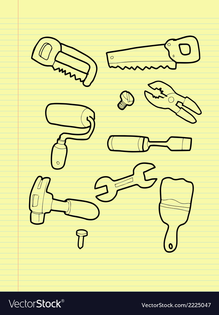 Carpentry tools Royalty Free Vector Image - VectorStock