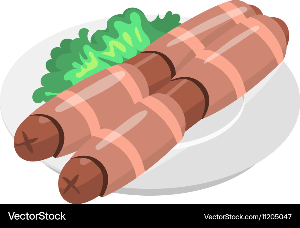 Christmas cookie cake isolated icon Royalty Free Vector