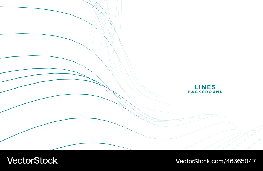 Elegant minimal lines on white background design Vector Image
