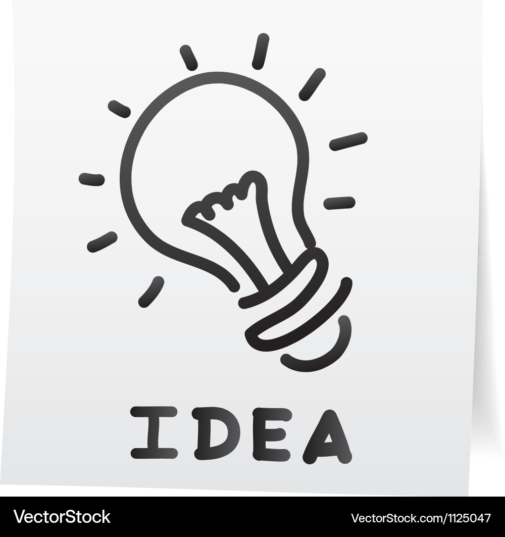 Hand draw cartoon on paper note stickers Vector Image