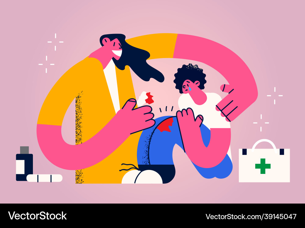 Medical help and assistance concept Royalty Free Vector