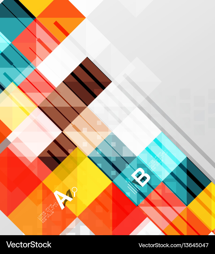 Modern geometrical square banner minimalistic Vector Image