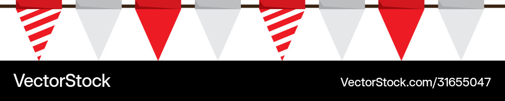 Party banner pennant design Royalty Free Vector Image