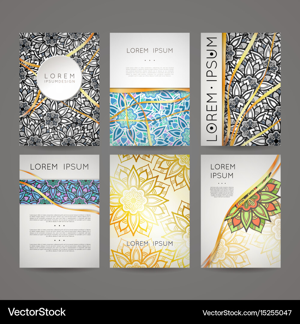 Set design templates business card Royalty Free Vector Image