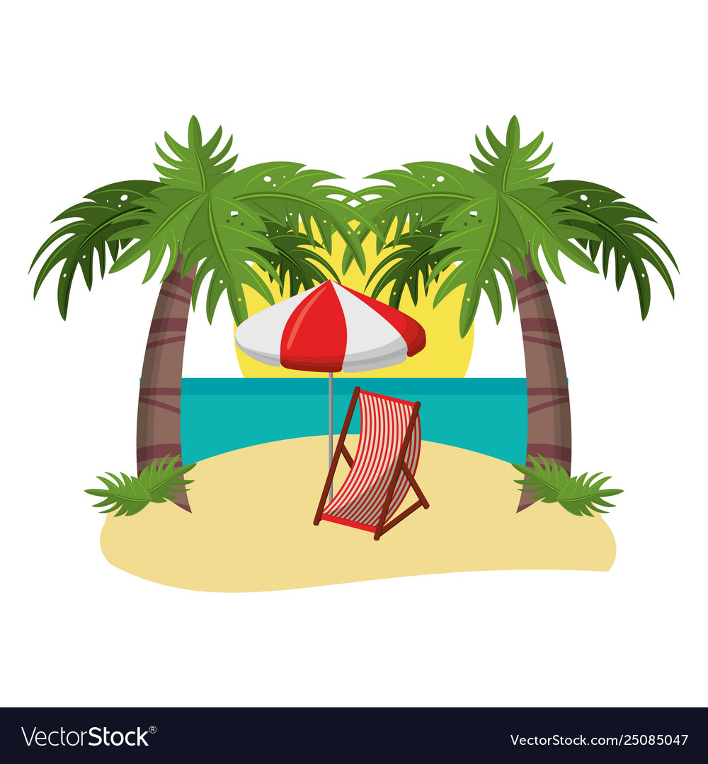 Summer and beach travel Royalty Free Vector Image
