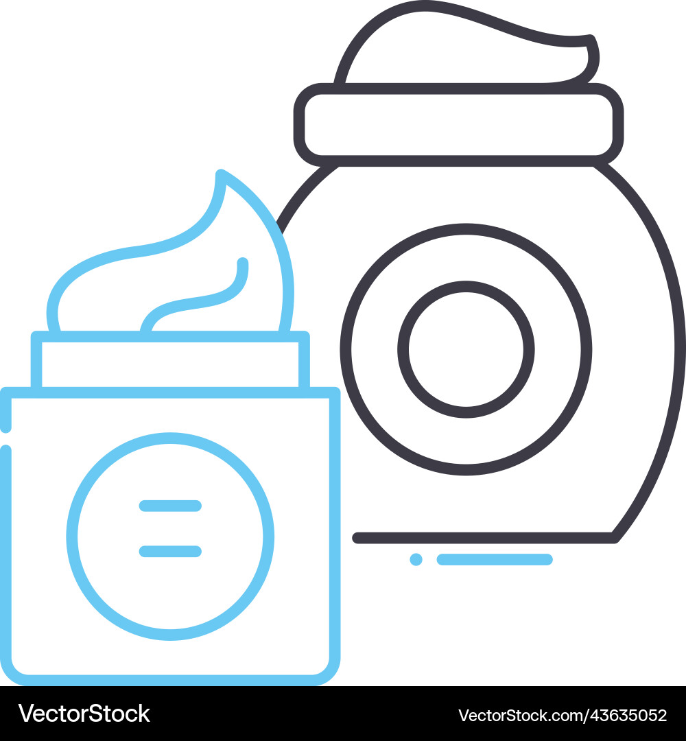 Cream line icon outline symbol Royalty Free Vector Image