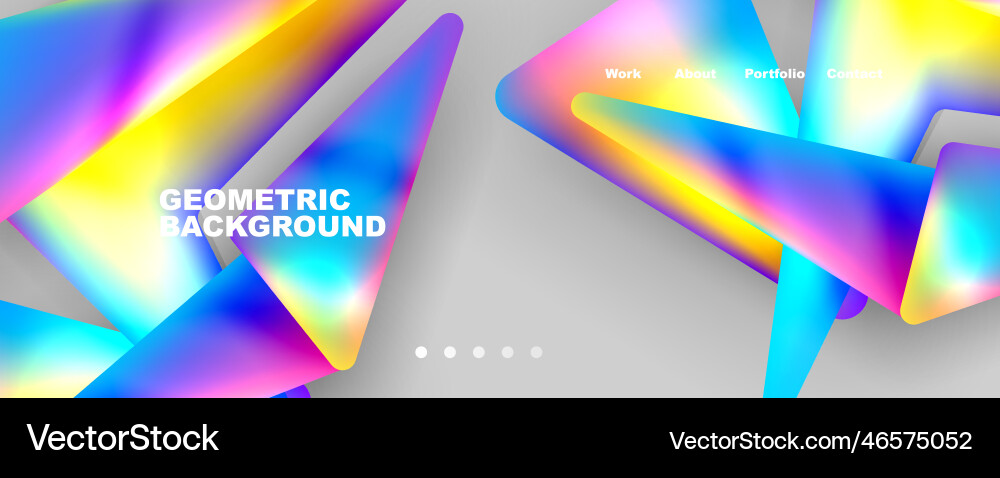 Geometric shapes minimalist abstract background Vector Image