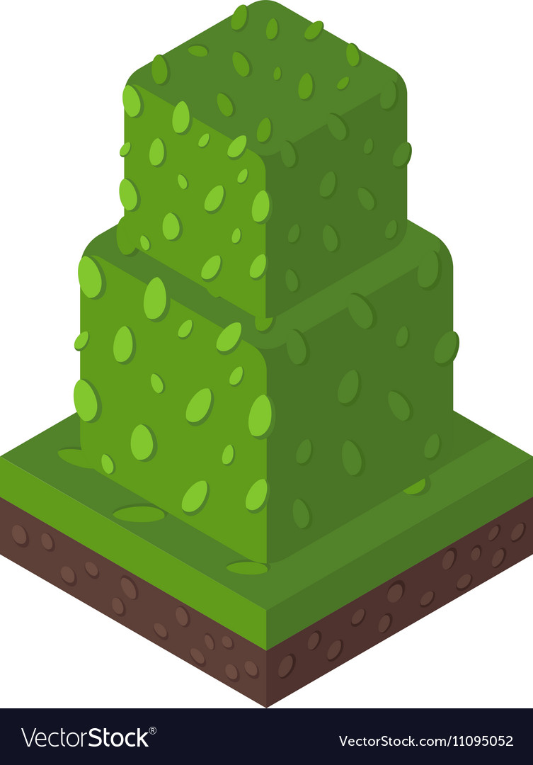 Isometric tree Royalty Free Vector Image - VectorStock