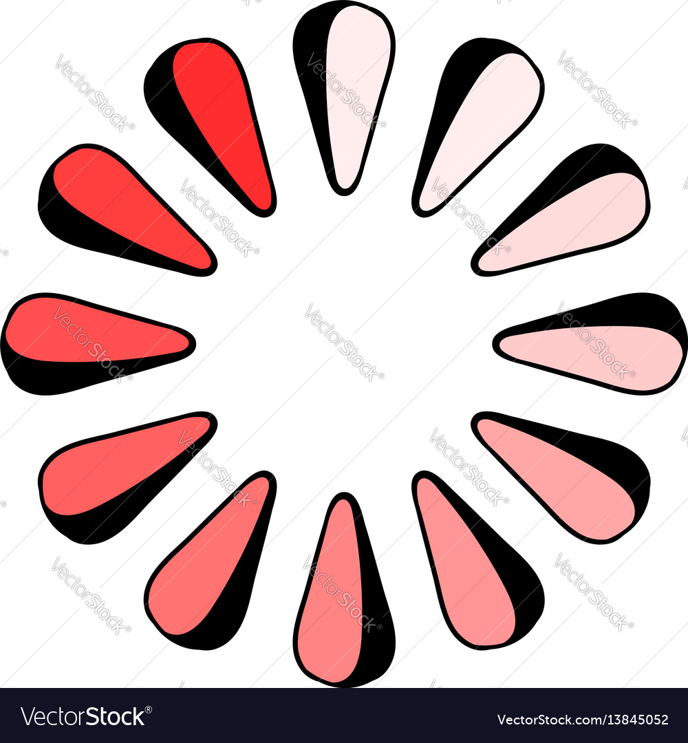 Loading process circular icon cartoon Royalty Free Vector