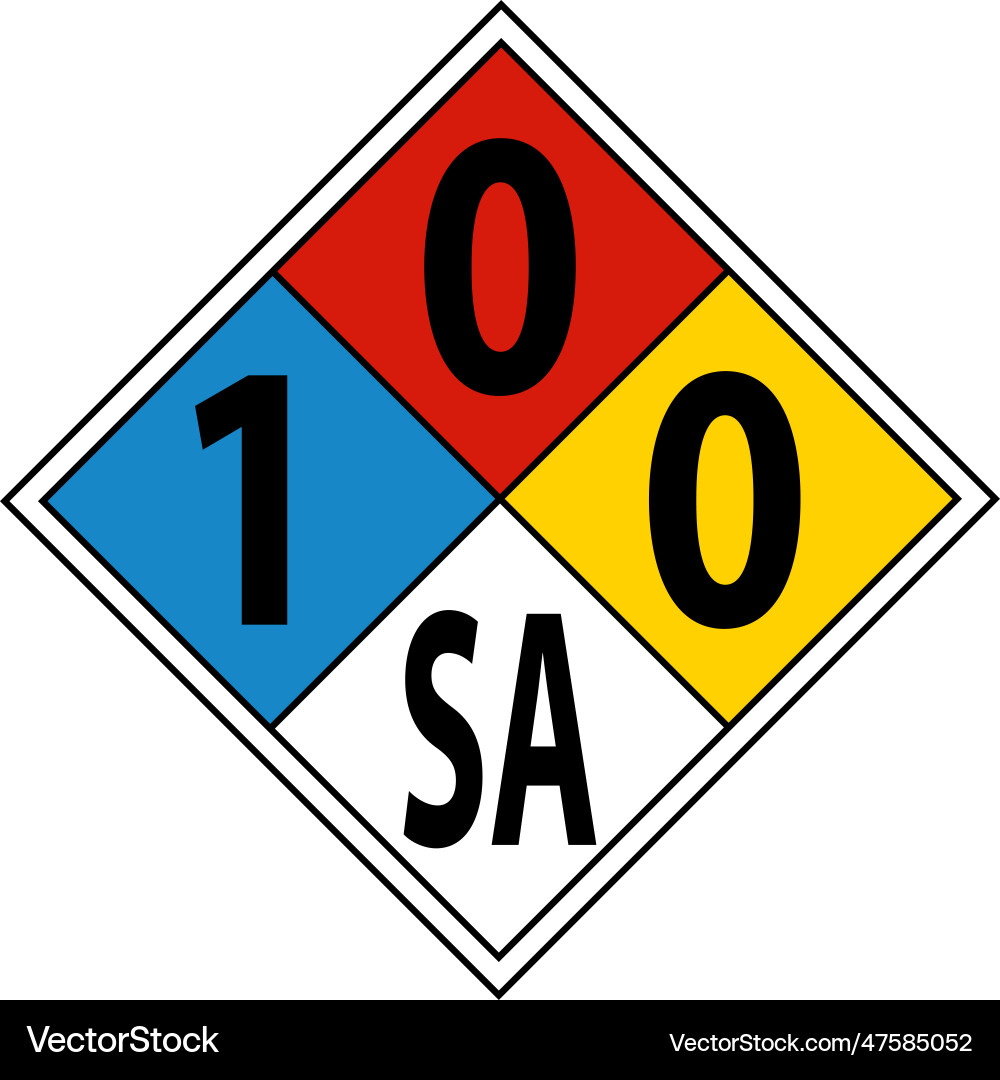 NFPA Hazard Diamond - Flammable Liquid Royalty Free Vector