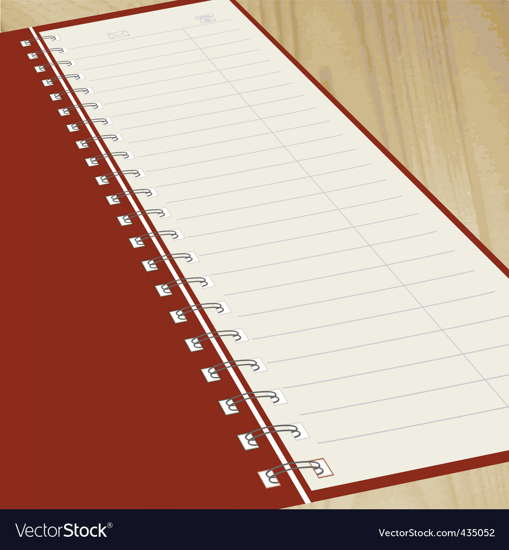 Notebook Royalty Free Vector Image - VectorStock