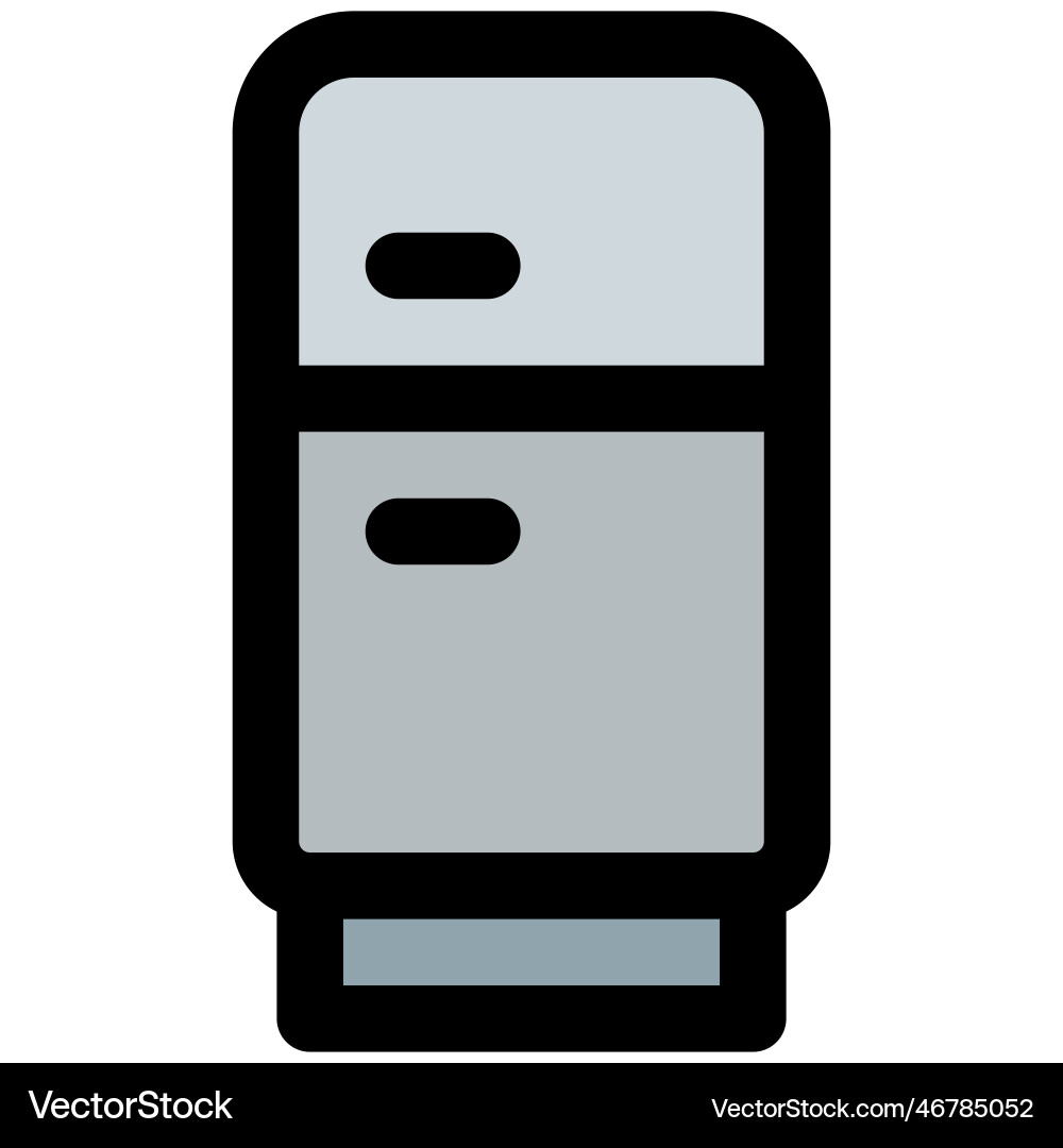 Refrigerator an electronic appliance for keeping Vector Image