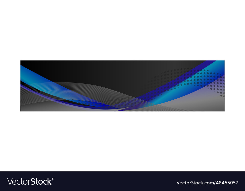 Abstract colorful wavy header design template Vector Image