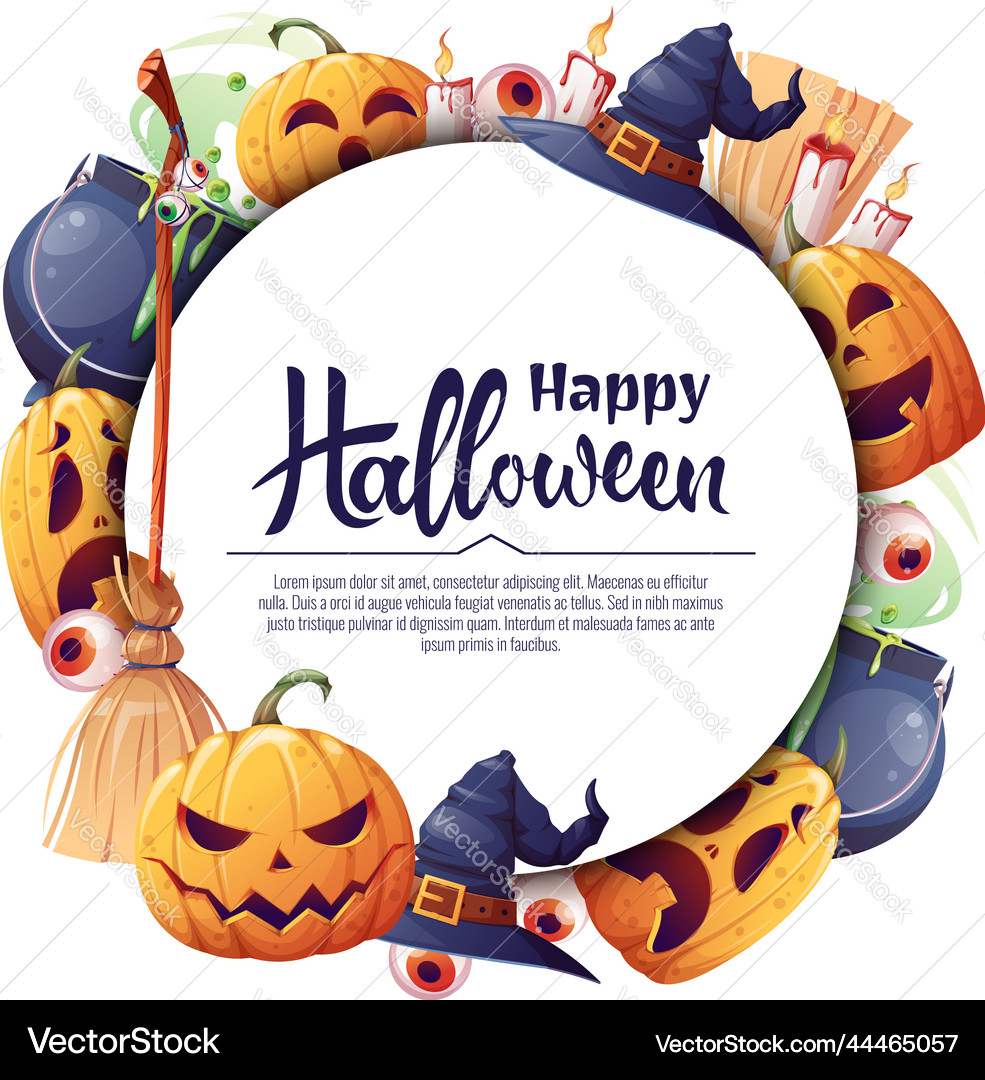 Background for halloween invitation Royalty Free Vector