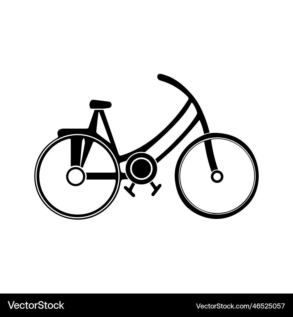 Bike icon logo template Royalty Free Vector Image