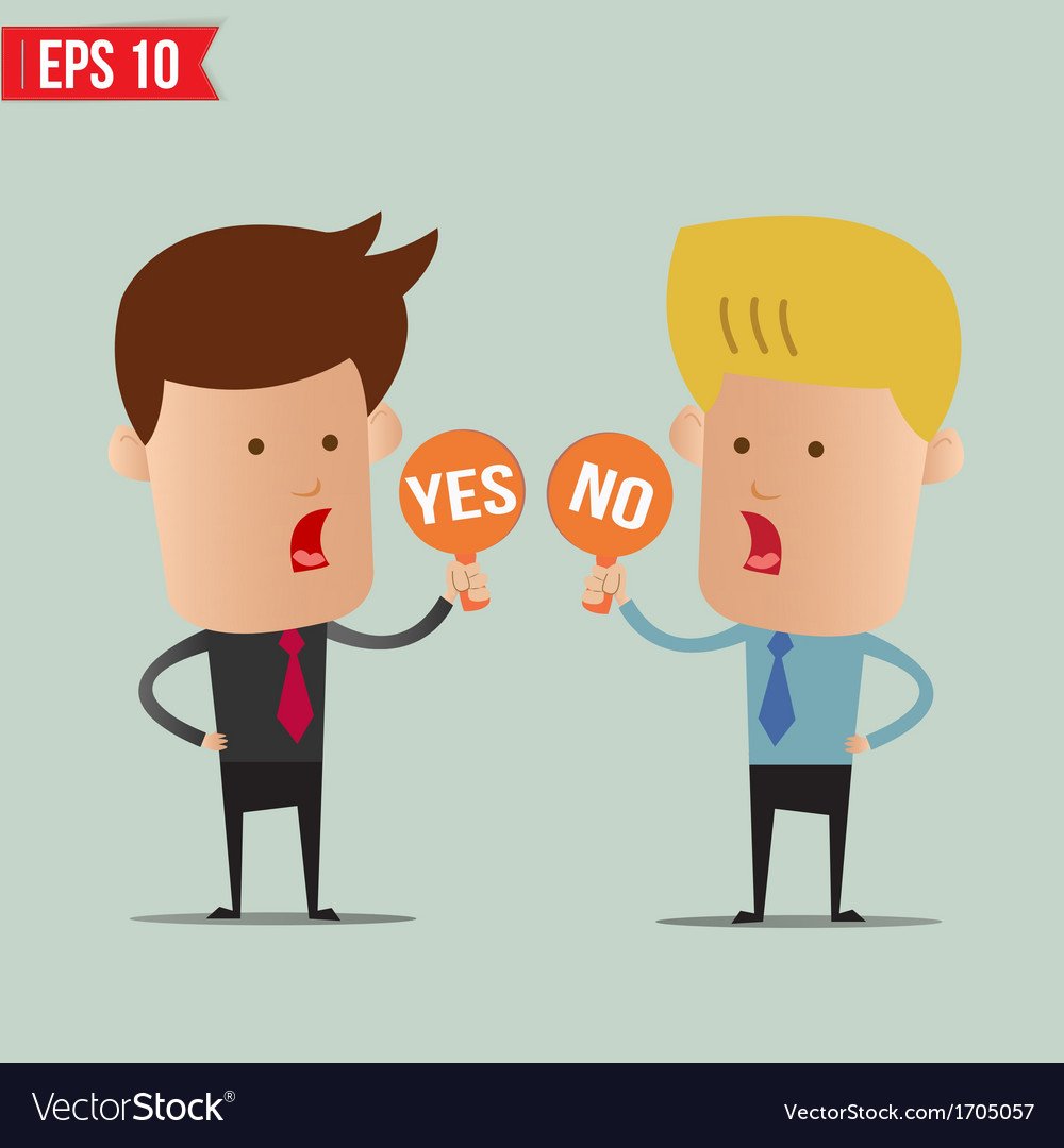 Business man show sign idea - eps10 Royalty Free Vector