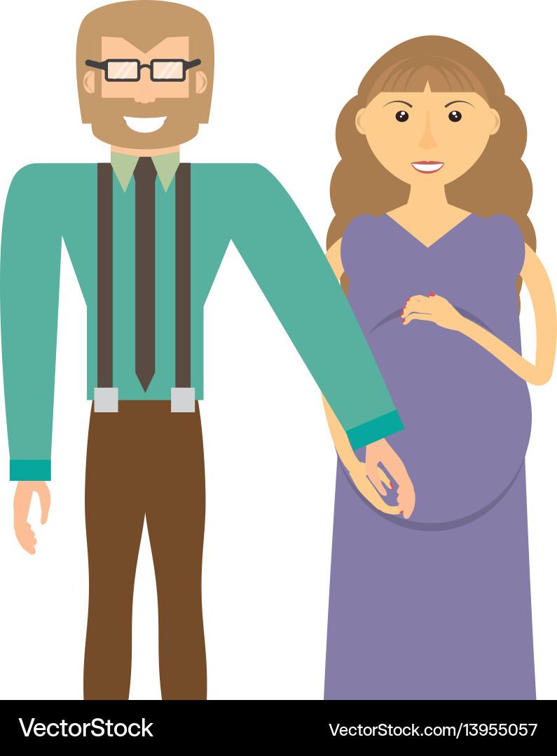 Couple together lovely image Royalty Free Vector Image