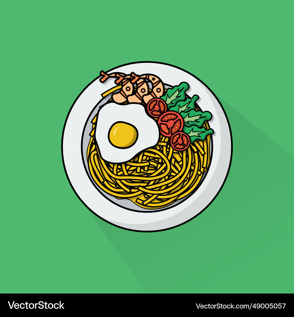 Mie goreng Royalty Free Vector Image - VectorStock