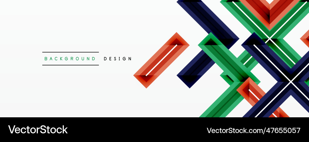 Minimal geometric background cross line design Vector Image