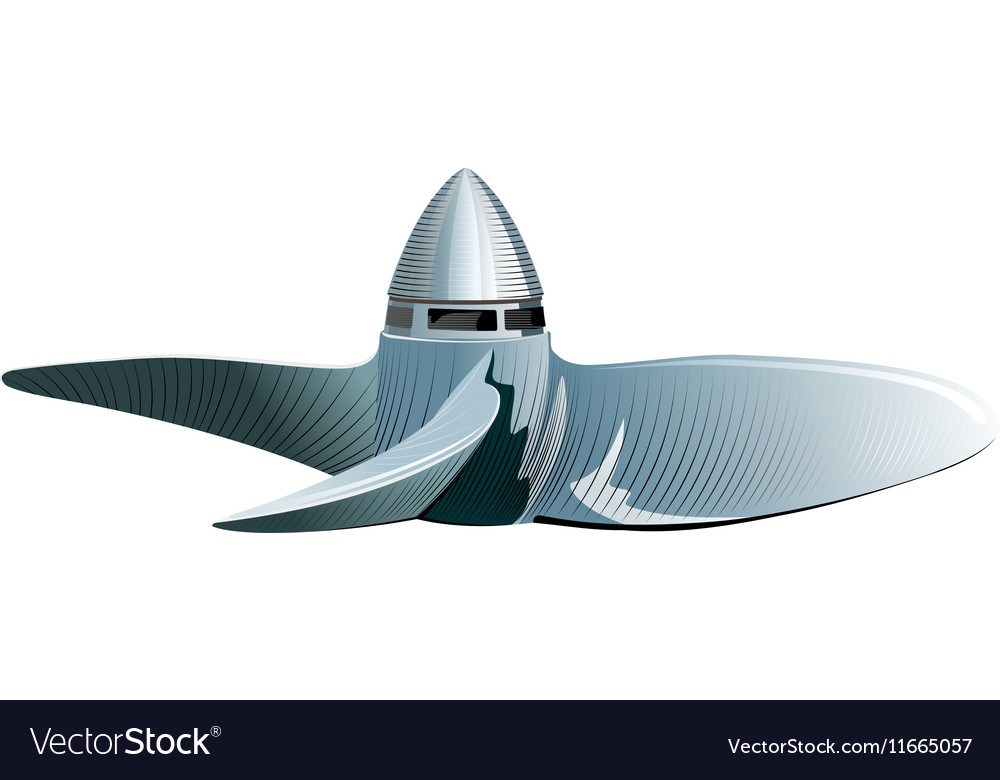 Ship screw propeller Royalty Free Vector Image Ship screw propeller Royalty Free Vector Image