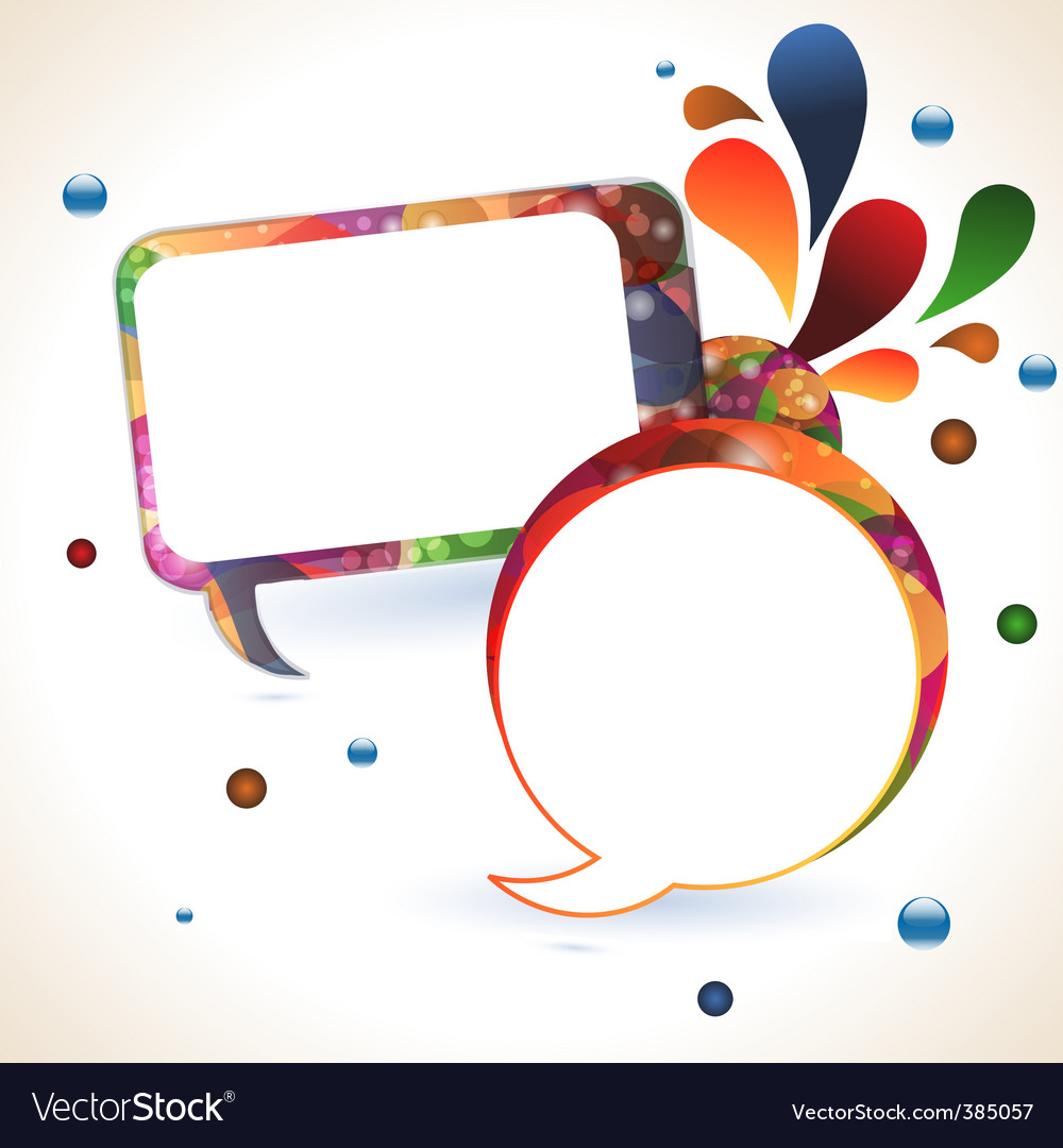 Speech bubble background Royalty Free Vector Image