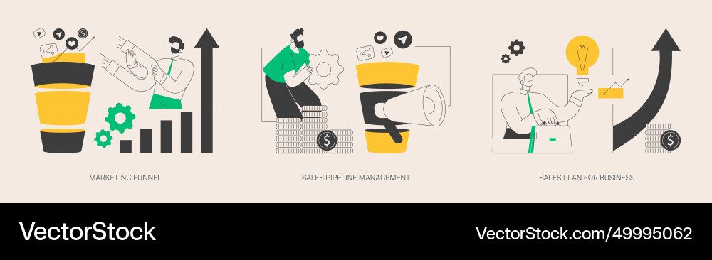 Business strategy abstract concept Royalty Free Vector Image