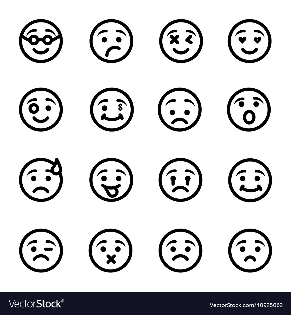 Emoji emoticon icon web Royalty Free Vector Image