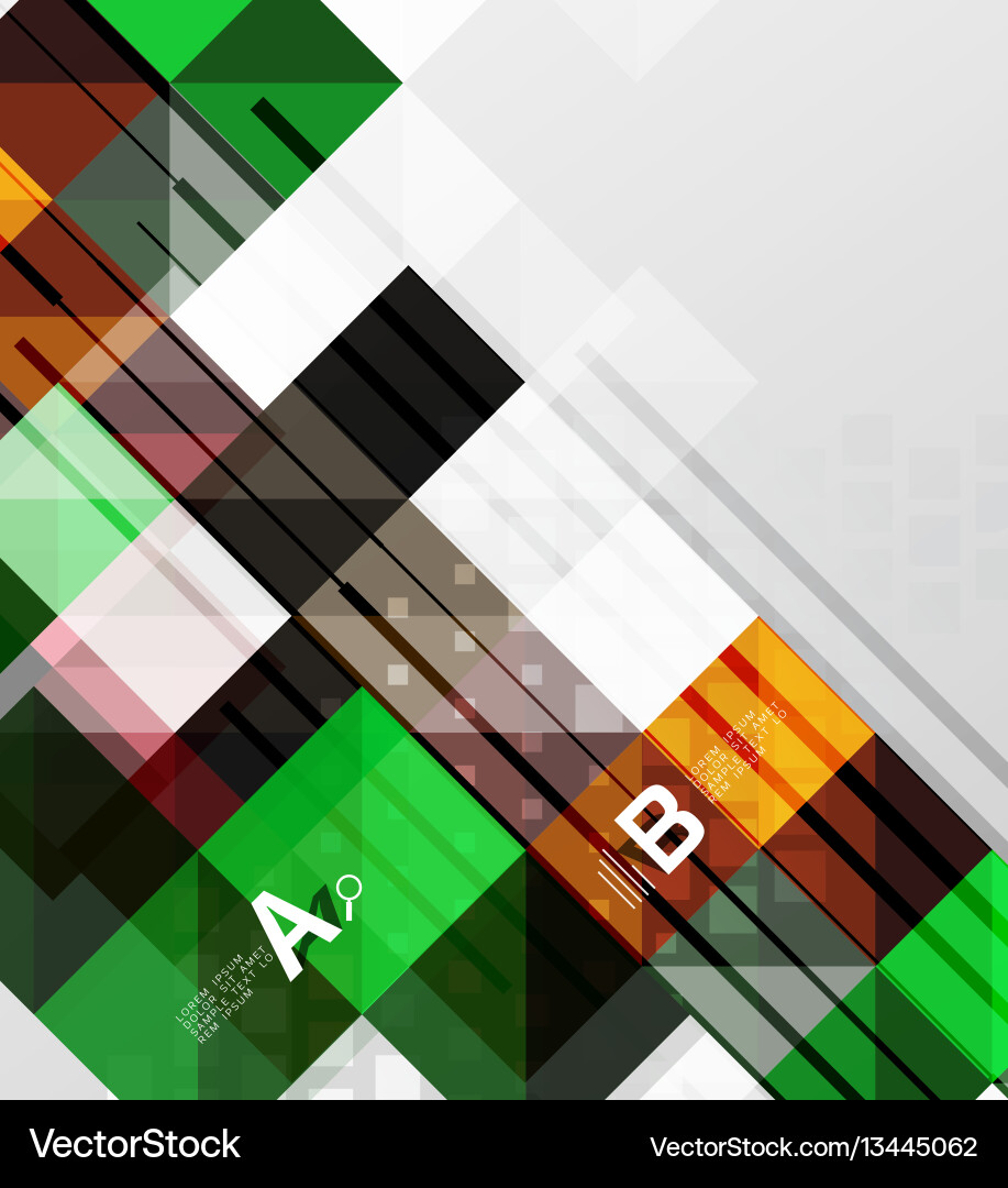 Modern geometrical square banner minimalistic Vector Image