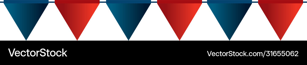 Party banner pennant design Royalty Free Vector Image