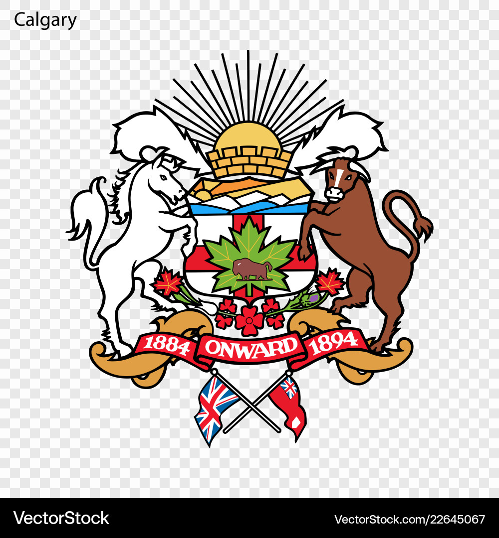 Emblem of calgary Royalty Free Vector Image - VectorStock