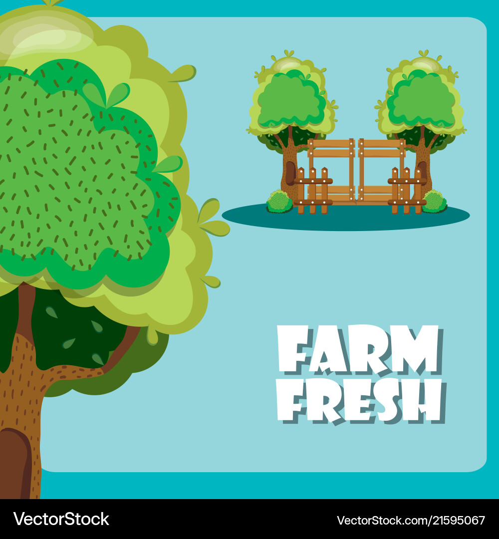 Farm fresh cartoons Royalty Free Vector Image - VectorStock