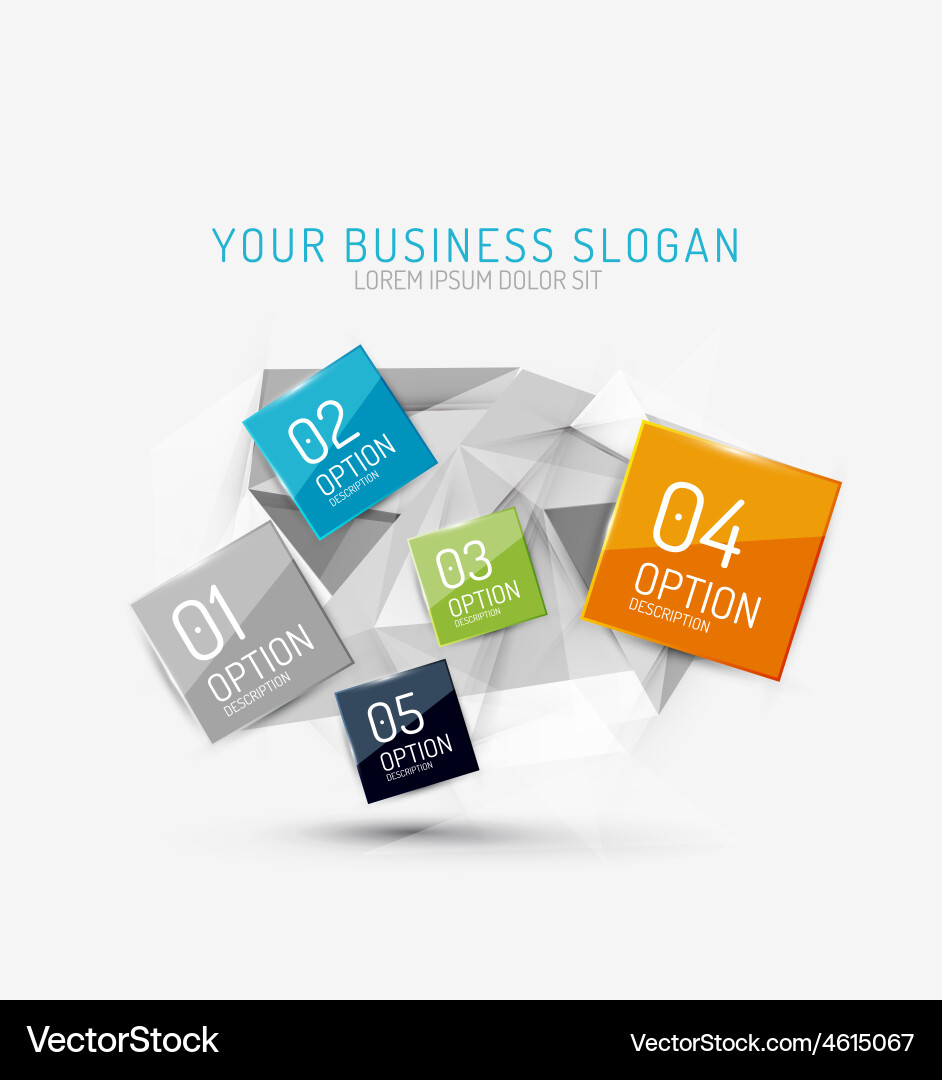 Fresh business abstract infographic Royalty Free Vector