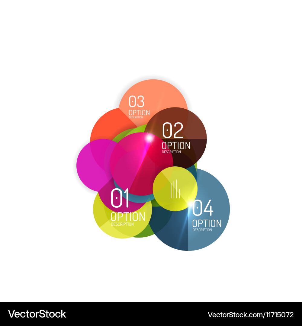 Business products option banners Royalty Free Vector Image