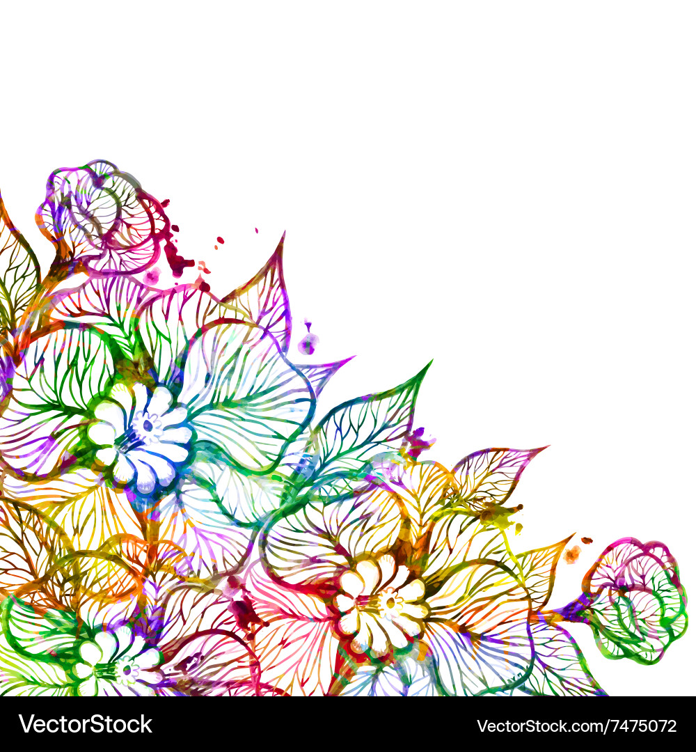 Floral background with flowers eps10 Royalty Free Vector