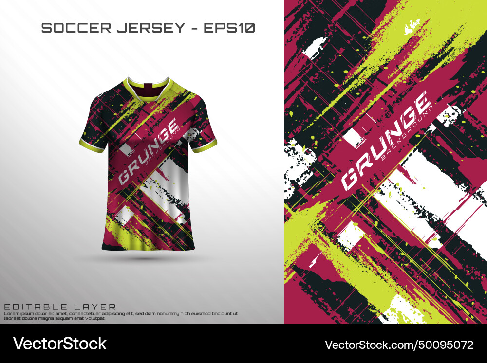 Sports jersey design Royalty Free Vector Image