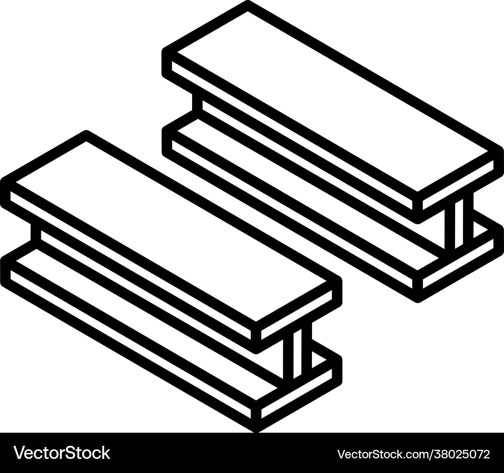 Steel girders Royalty Free Vector Image - VectorStock