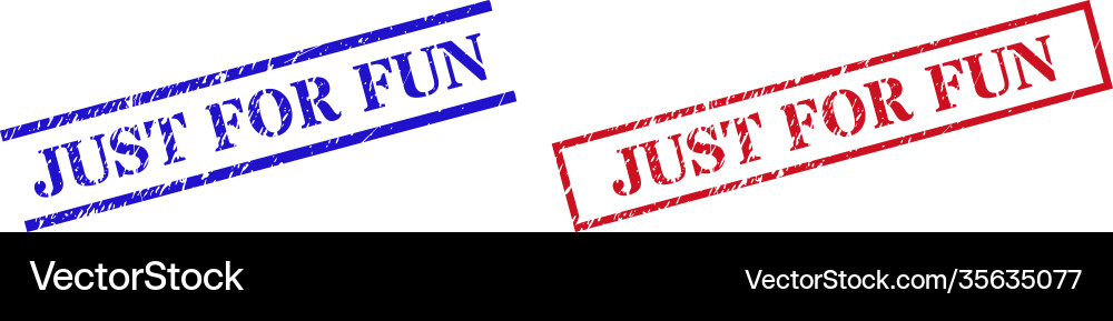 Just for fun textured scratched stamp seals Vector Image