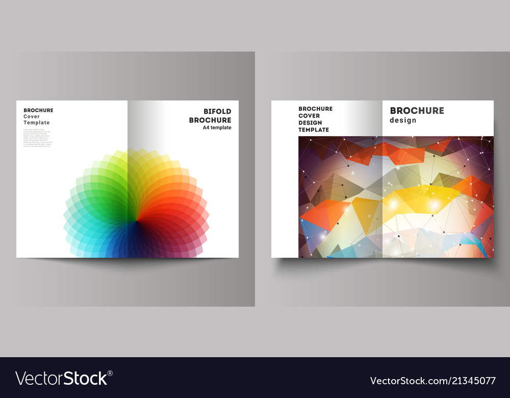 Layout two a4 format Royalty Free Vector Image