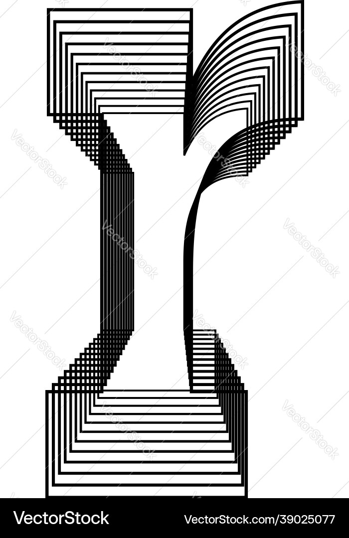 Letter r line logo icon design Royalty Free Vector Image