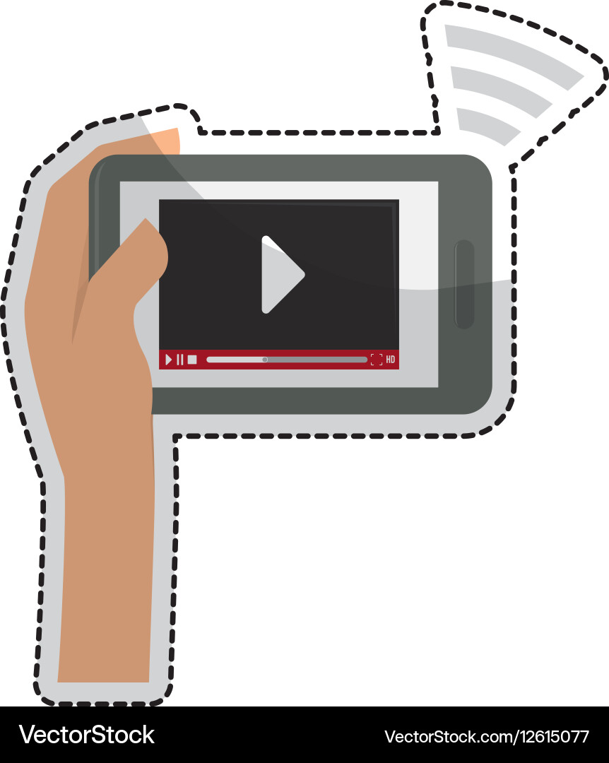 Movie or video related icon image Royalty Free Vector Image