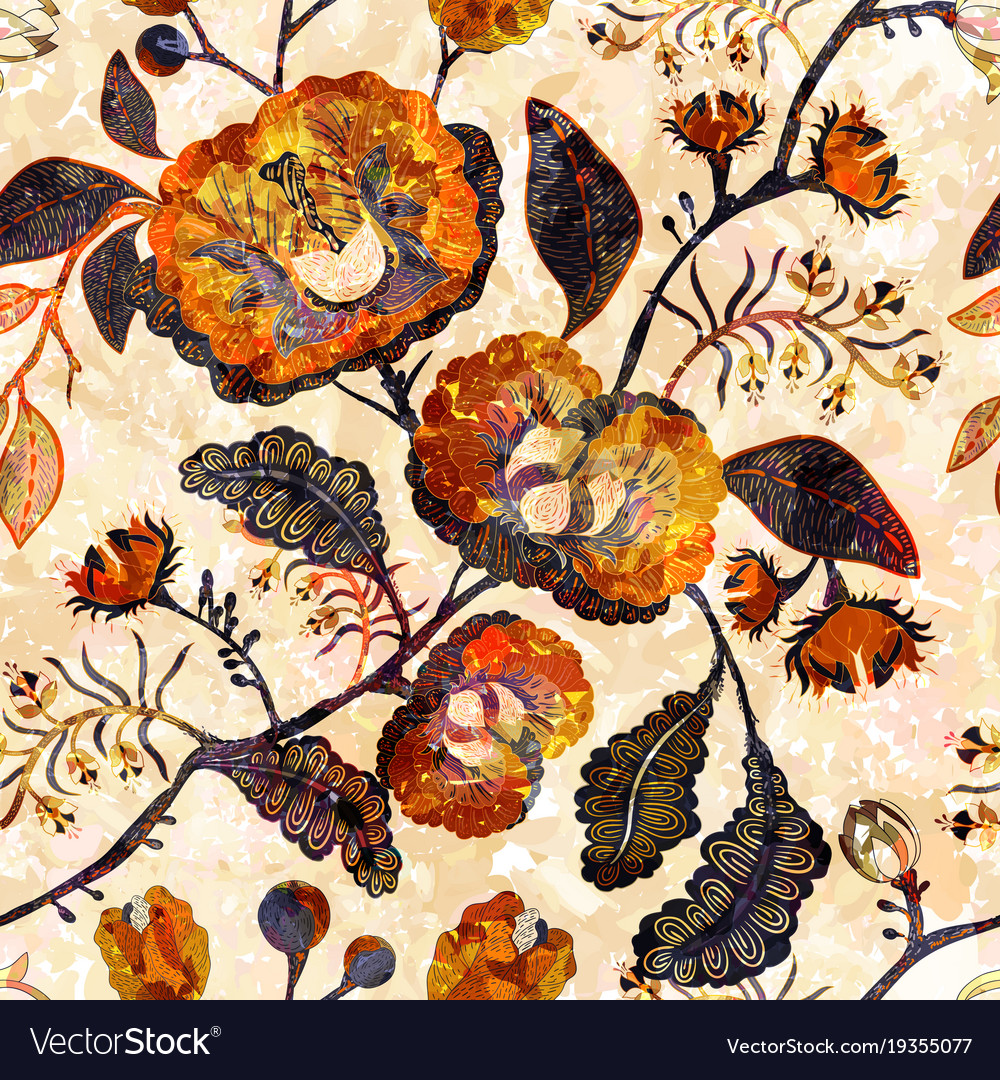 Seamless nature pattern background Royalty Free Vector Image