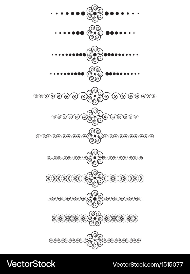 Vintage Text Dividers - Retro Style Royalty Free Vector