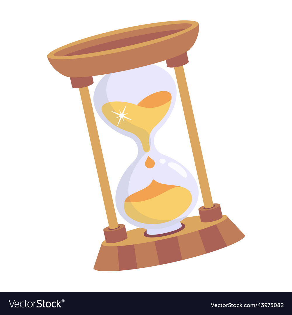 A sand timer flat icon download Royalty Free Vector Image A sand timer flat icon download Royalty Free Vector Image