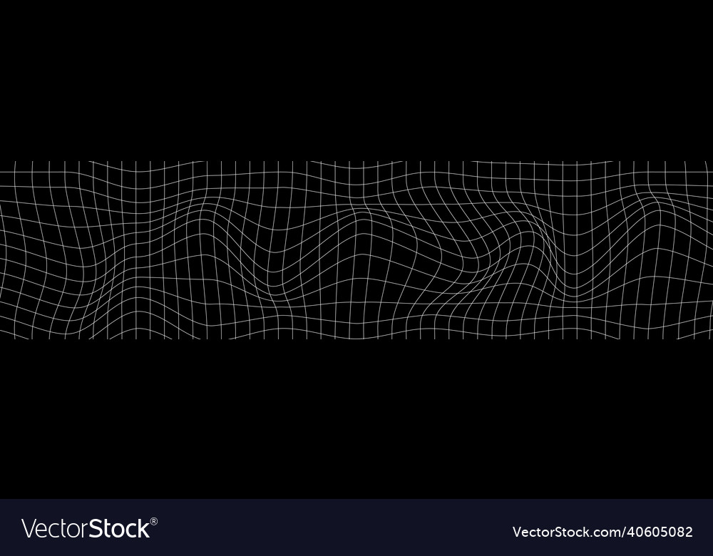 Abstract distorted grid Royalty Free Vector Image