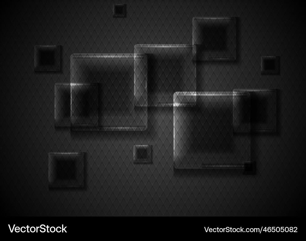 Abstract transparent glass squares Royalty Free Vector Image