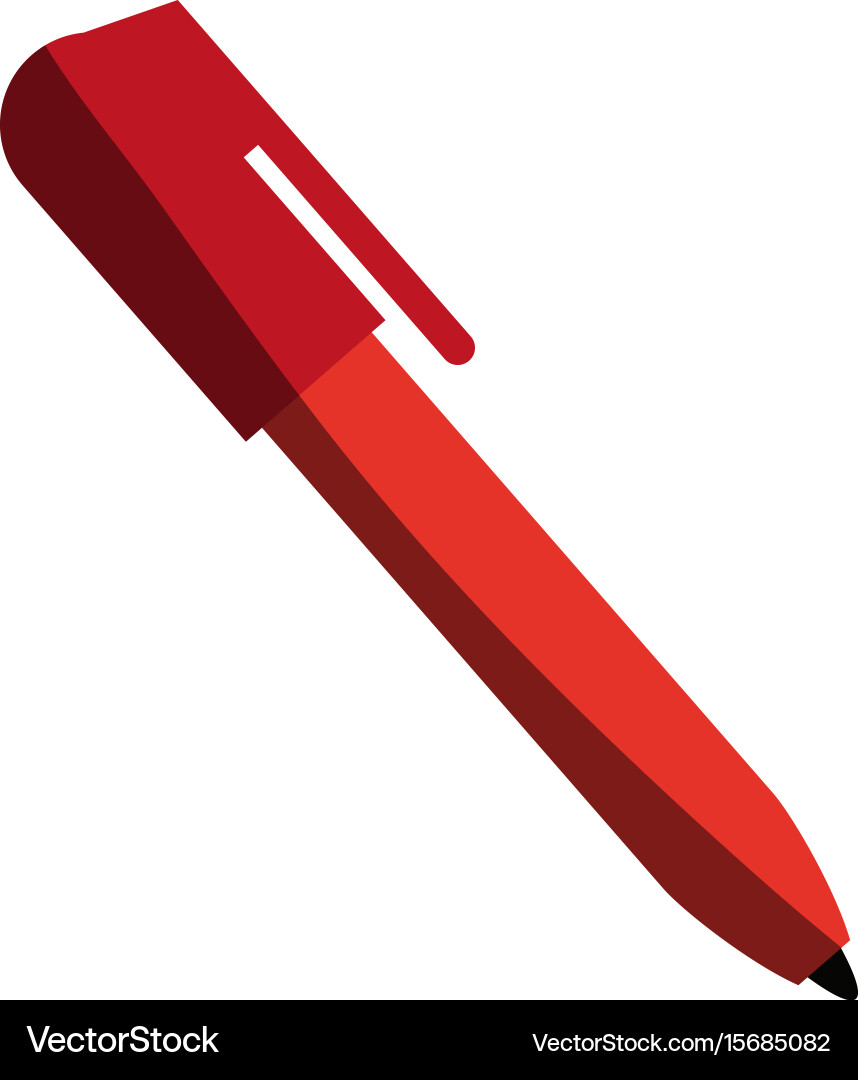 Ball point pen icon image Royalty Free Vector Image
