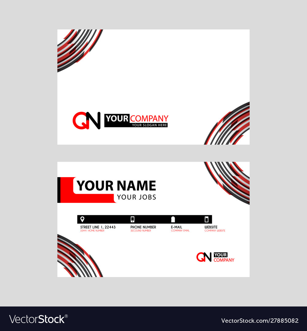 Modern simple horizontal design business cards Vector Image